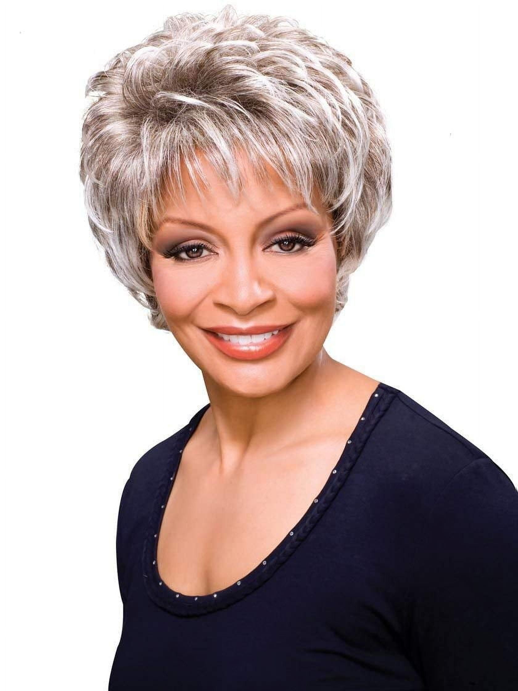 Gail Wig Color FS4/30 - Foxy Silver Wigs Short Wispy Fringe Natural ...