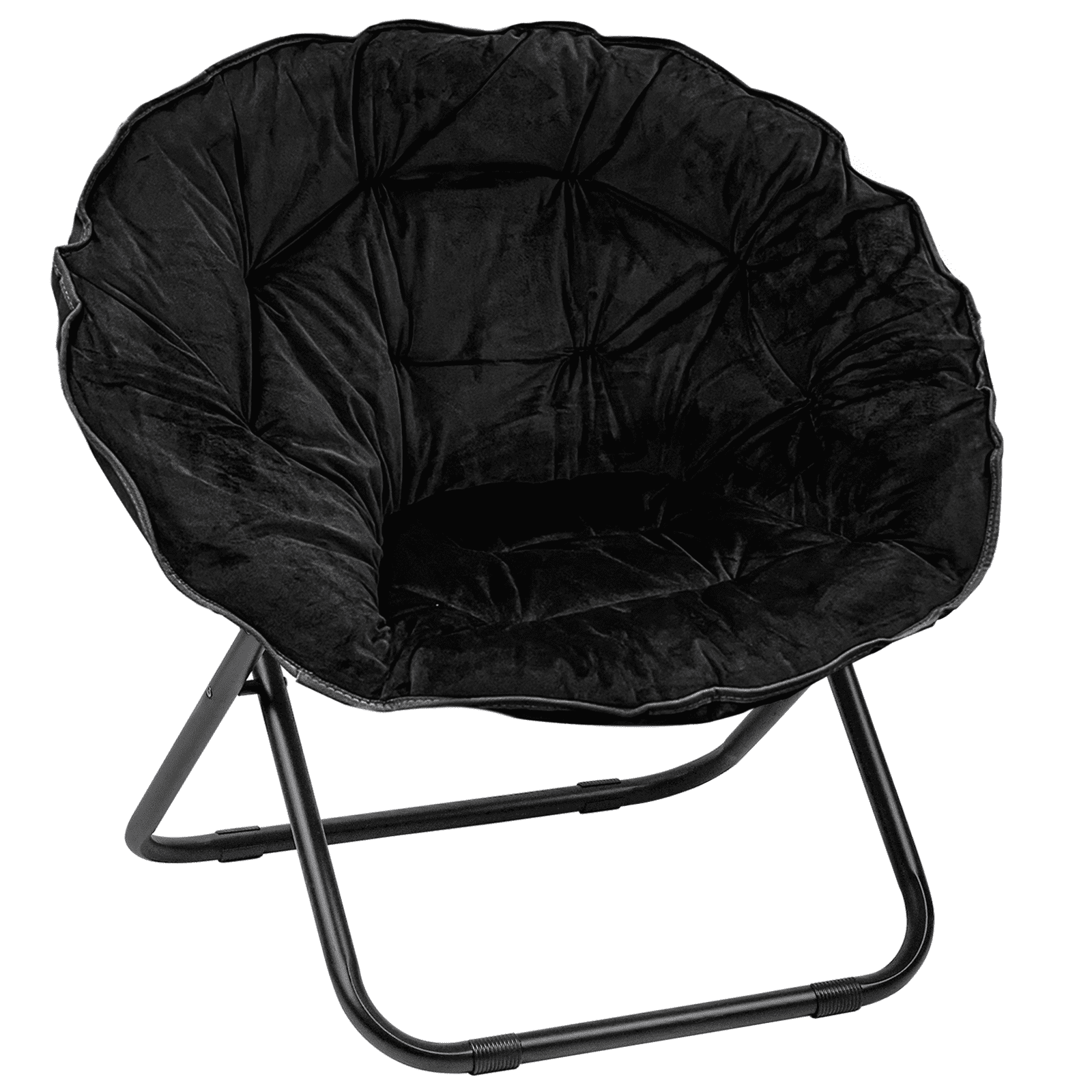 Gaildon Foldable Moon Saucer Chair with Mental Frame for Kids and ...