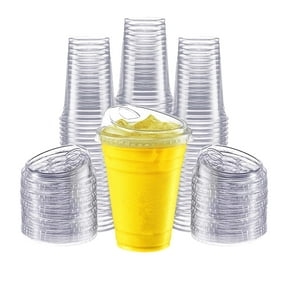 Comfy Package Small Disposable Dessert Shot Glasses, Clear Plastic ...