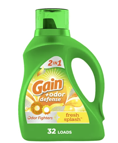 Gain 2in1 Gain + Odor Liquid Laundry Detergent with Odor Fighters ...