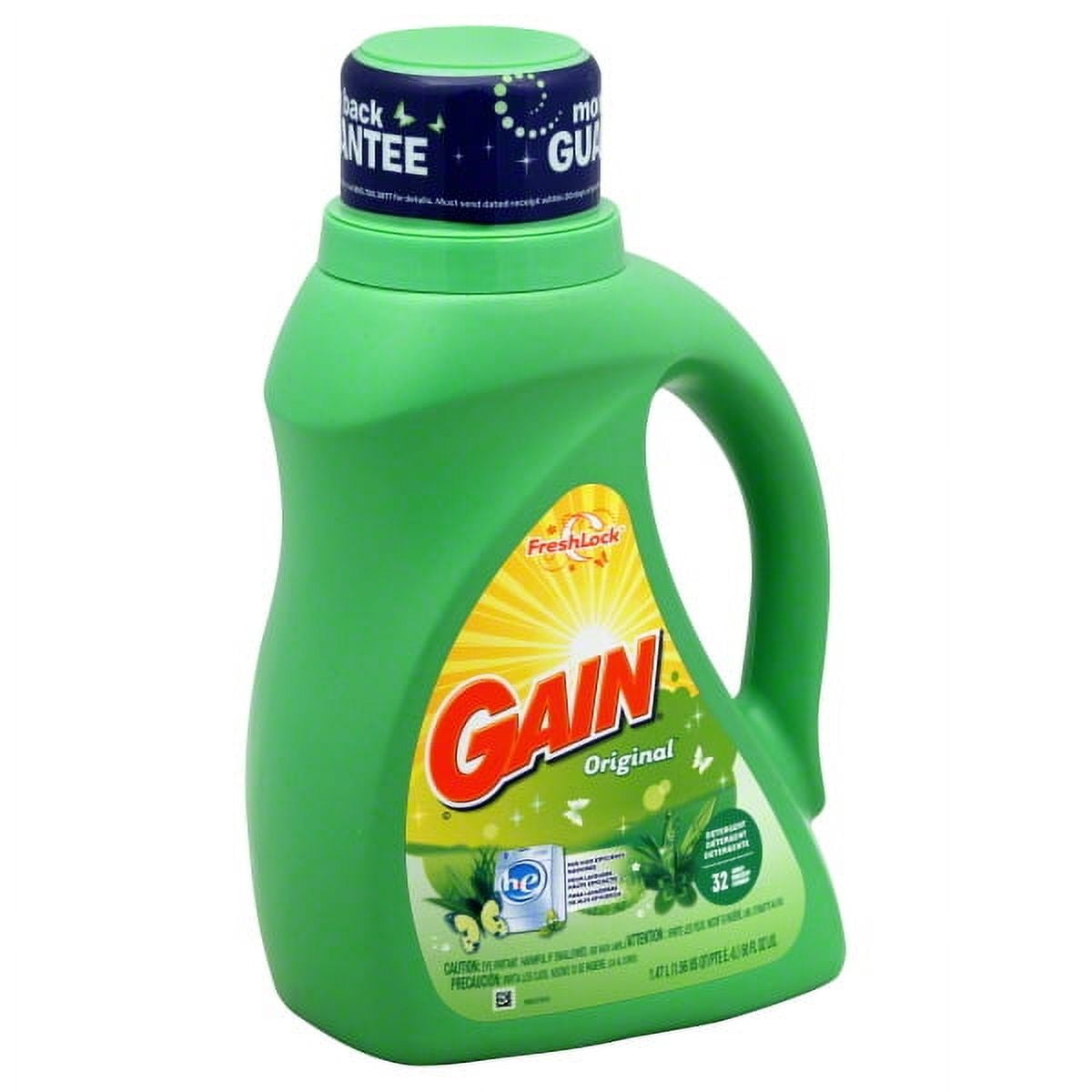 Gain + Aroma Boost Laundry Detergent Liquid Soap, Original, 32 Loads 46 ...