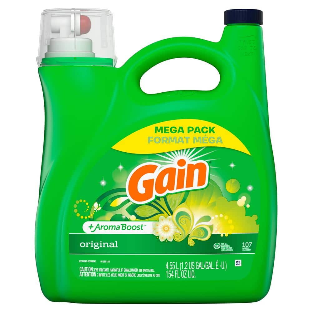 Gain AromaBoost 154 oz. Original Scent Mega Liquid Laundry Detergent ...