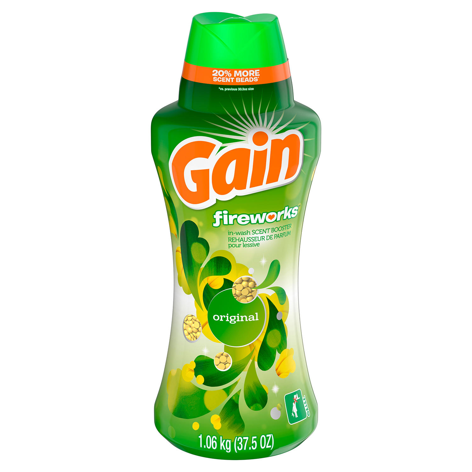 Gain Fireworks In-Wash Scent Booster Beads, Original (37.5 Ounce ...
