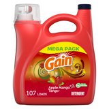 Gain Liquid Laundry Detergent, Apple Mango Tango Scent, 107 Loads, 154 ...