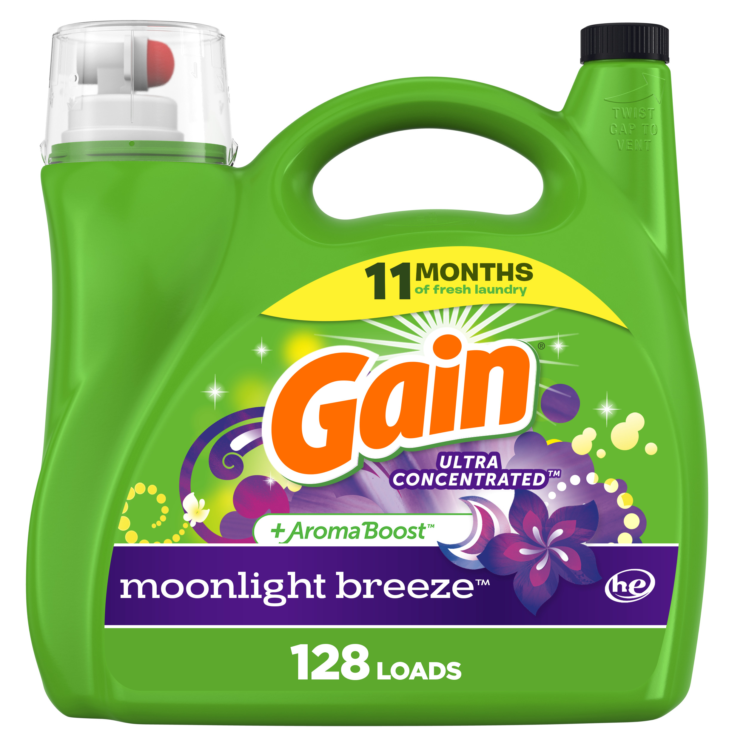 Gain Super Fresh Moonlight Breeze Liquid Laundry Detergent 128 Loads Gain Super Fresh Moonlight Breeze Liquid Laundry Detergent 128 Loads