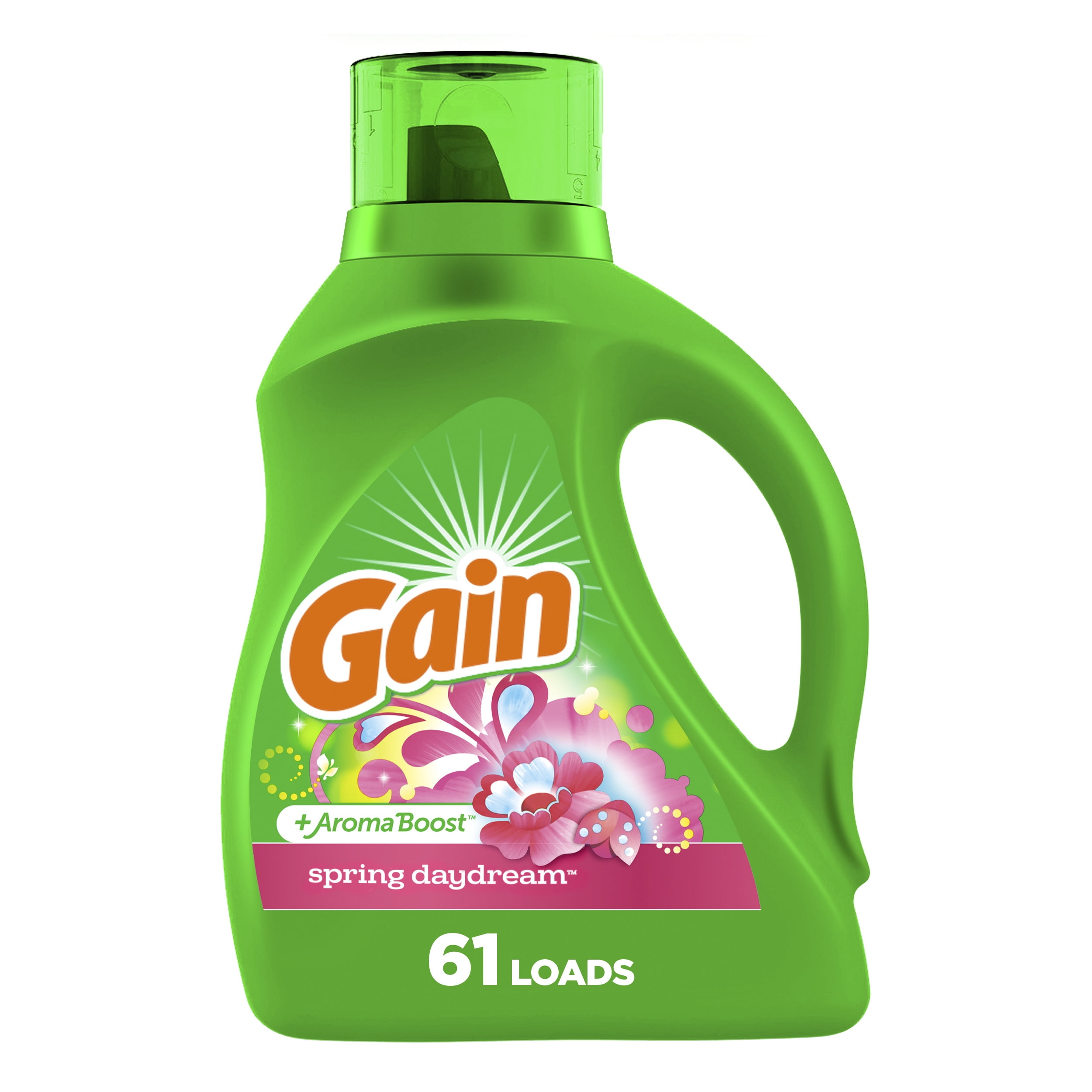 Gain Liquid Laundry Detergent, Spring Daydream, 61 Loads, 88 fl oz ...