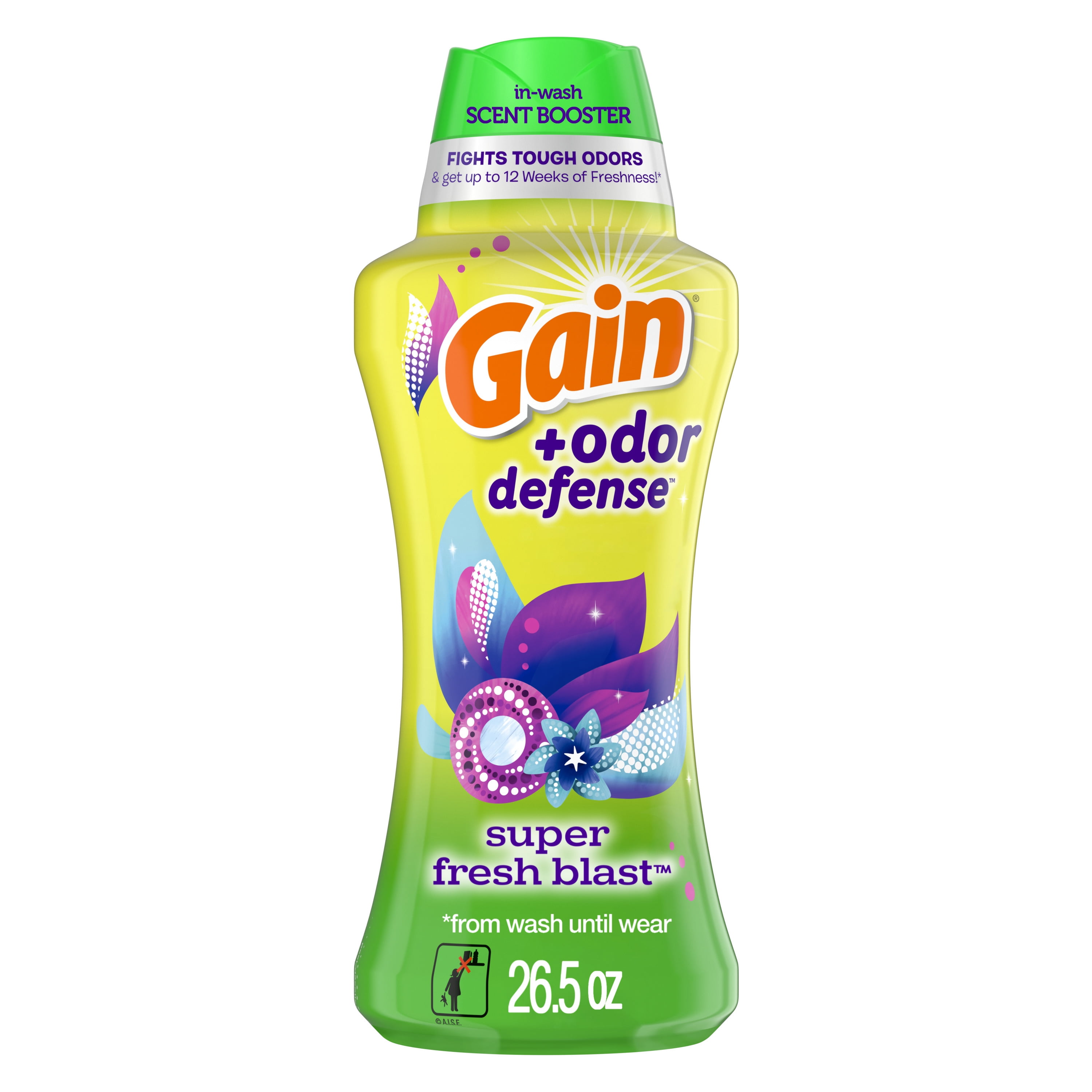 Gain Laundry Beads, Odor Defense In-Wash Scent Booster, Super Fresh ...