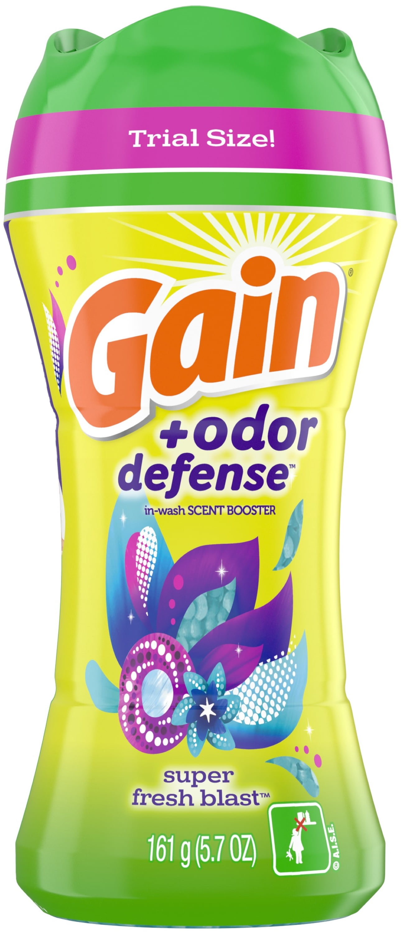 Gain + Odor Defense In-Wash Scent Booster, Super Fresh Blast Scent, 5.7 ...