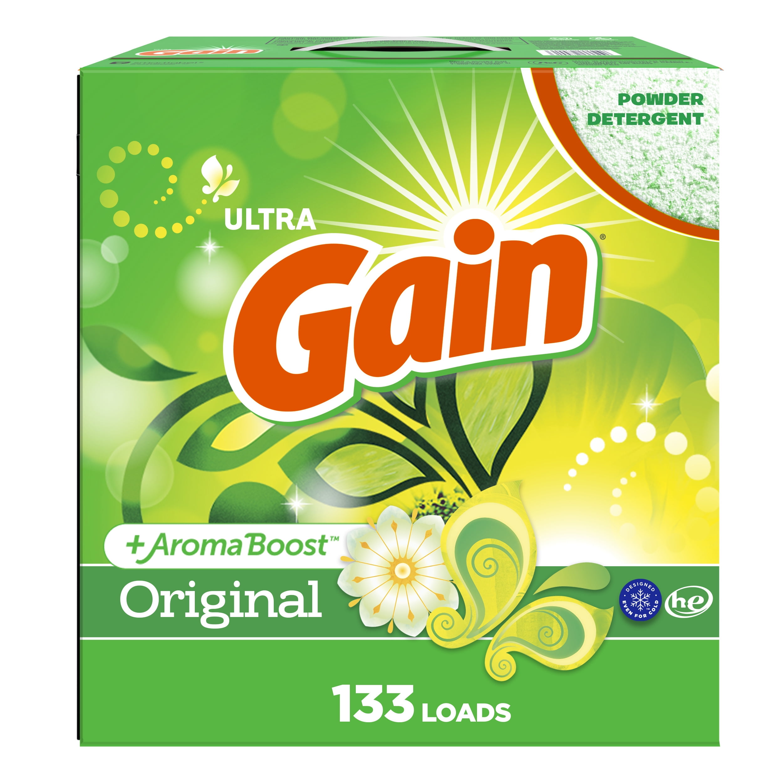 Brandclub - Gain Powder Laundry Detergent, Original Scent, 137 oz, 133 ...