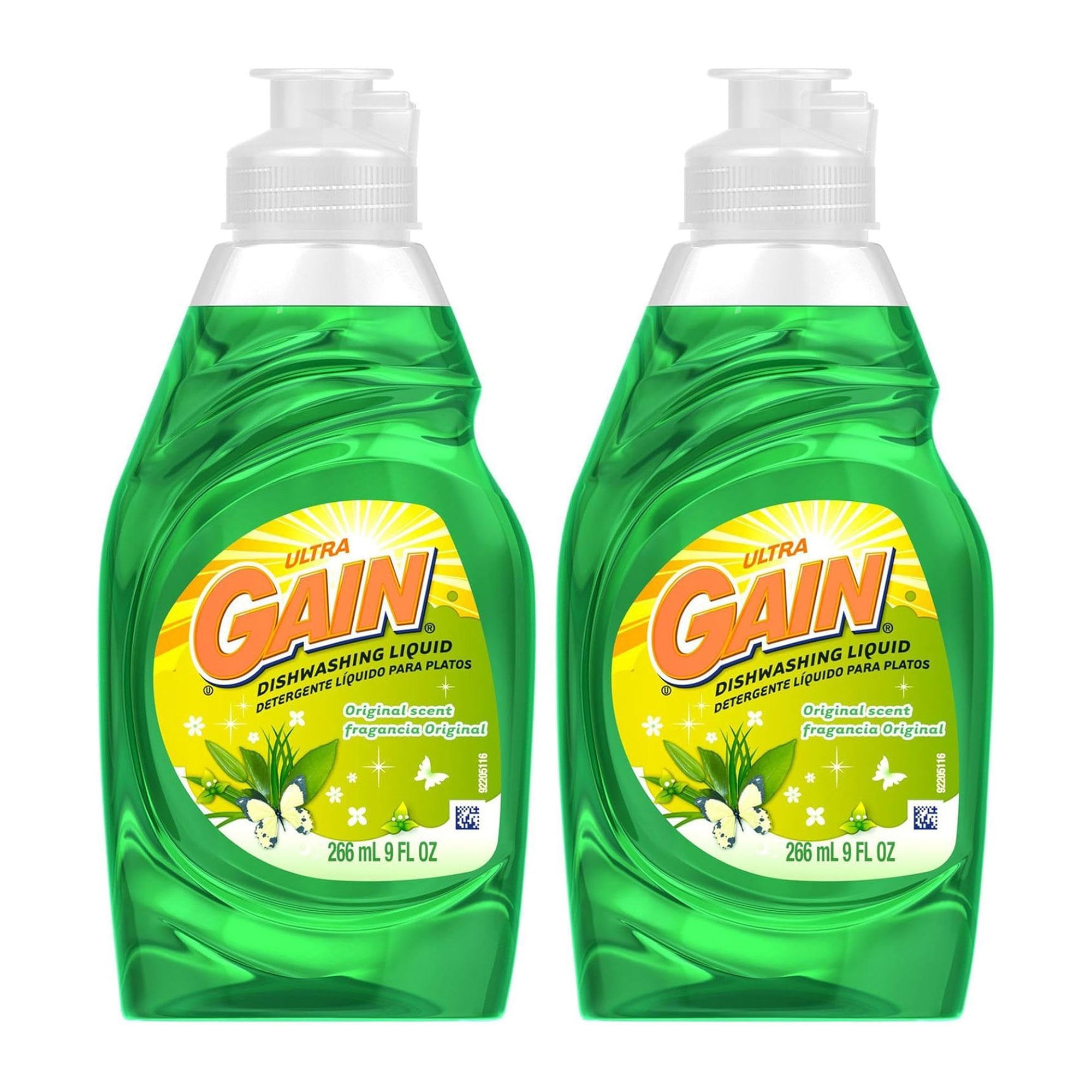 Gain Ultra Dishwashing Liquid Dish Soap, Original Scent, 8 fl oz (Pack ...