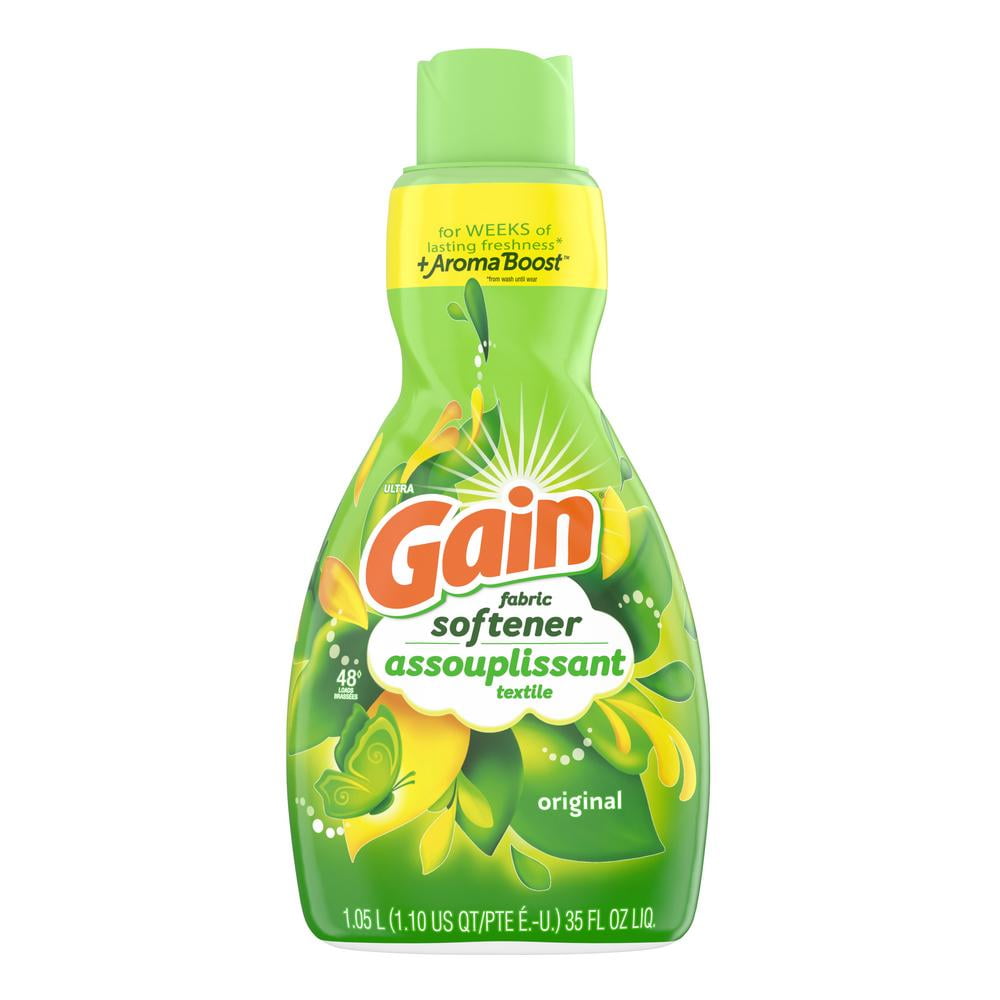 Gain Ultra Liquid Fabric Softener, 48 Loads - Original - 35 oz- Pack of ...