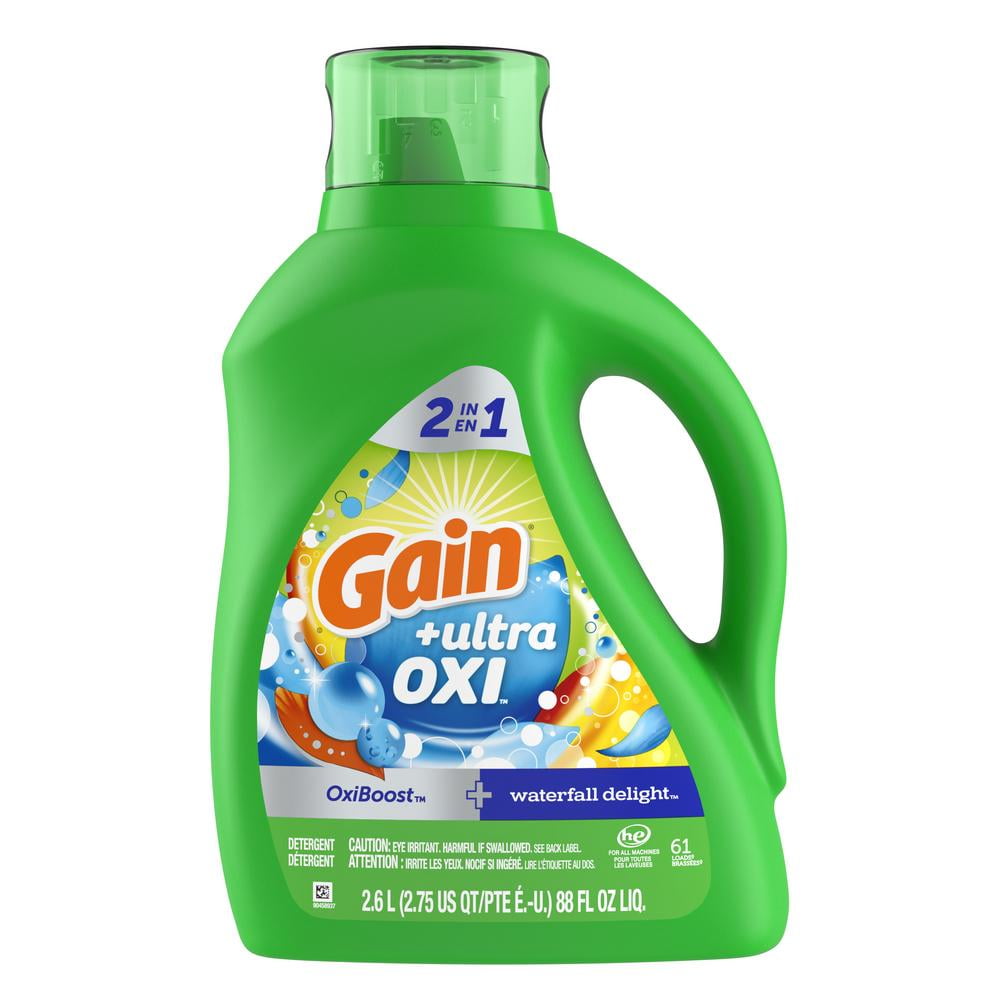 Gain + Ultra Oxi Boost HE Liquid Laundry Detergent, 61 Loads ...
