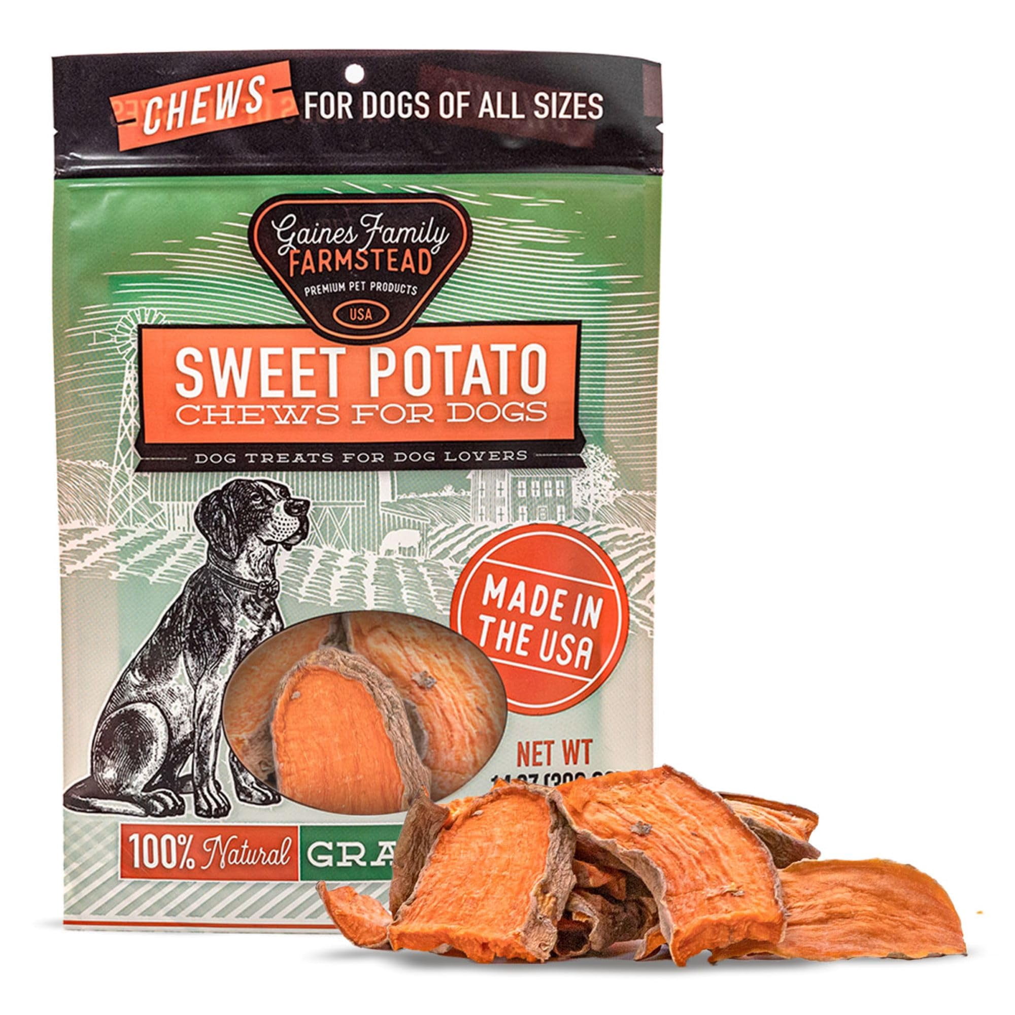 Gaines Family Farmstead Sweet Potato Chews For Dogs - 14 Oz Single ...