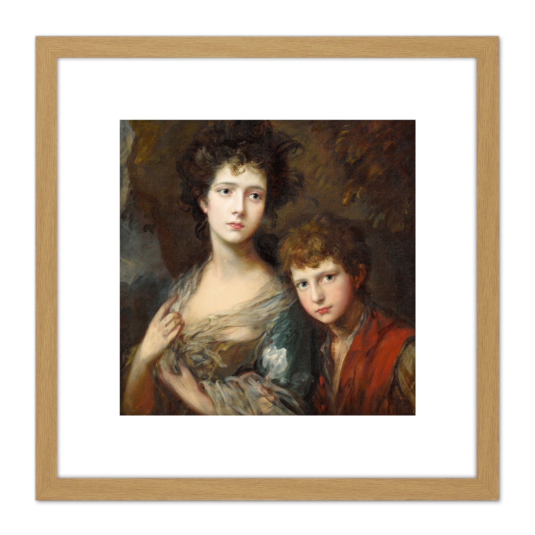 Gainsborough Elizabeth And Thomas Linley Painting 8X8 Inch Square ...