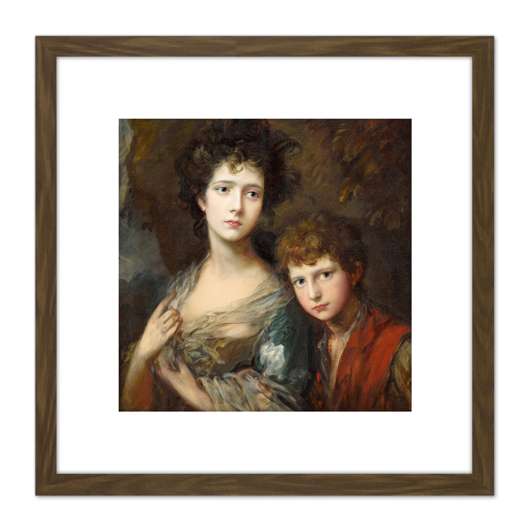Gainsborough Elizabeth And Thomas Linley Painting 8X8 Inch Square ...