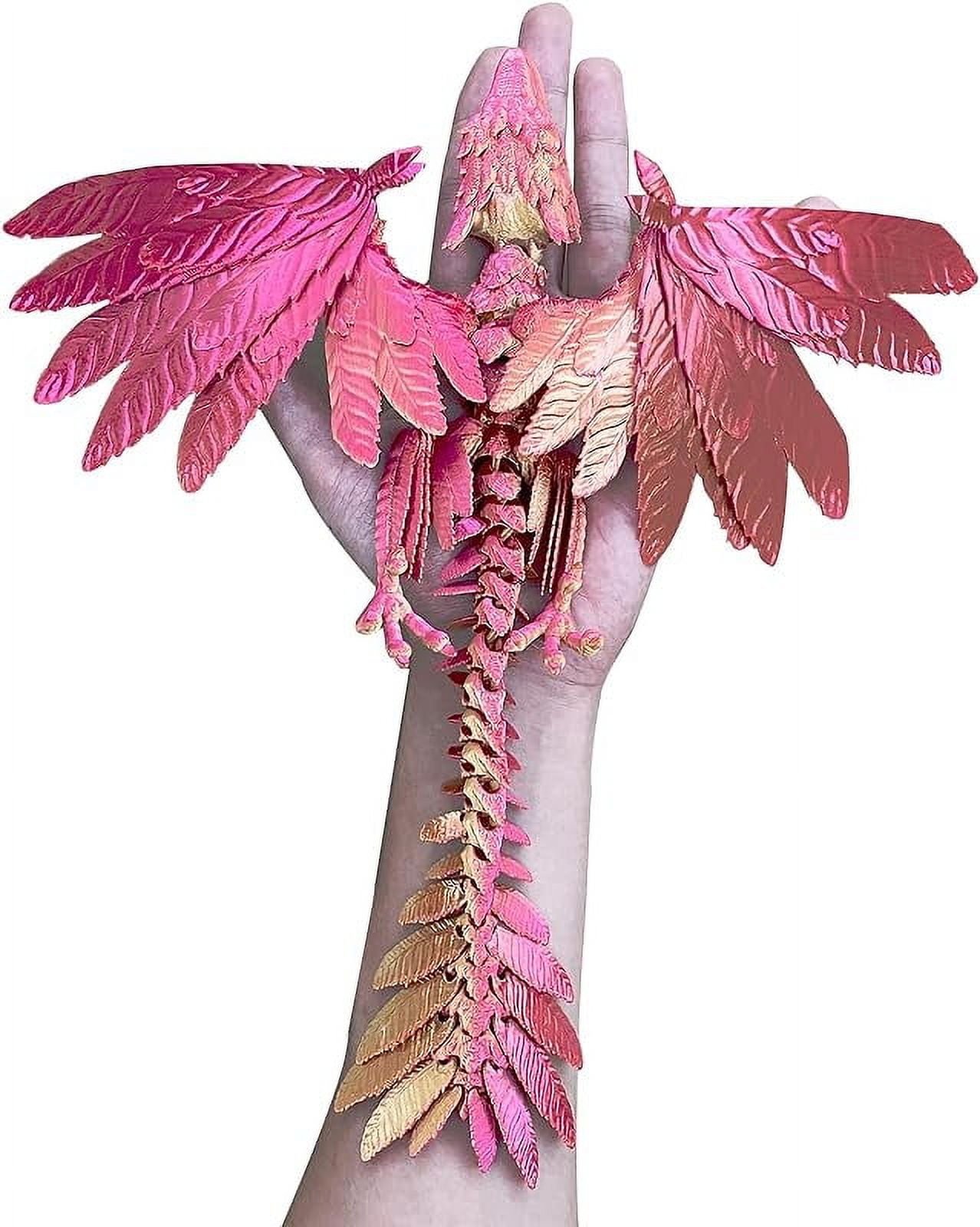 Gaint 3D Printed Dragon with Wings, Crystal Dragon Fidget Toys for ...