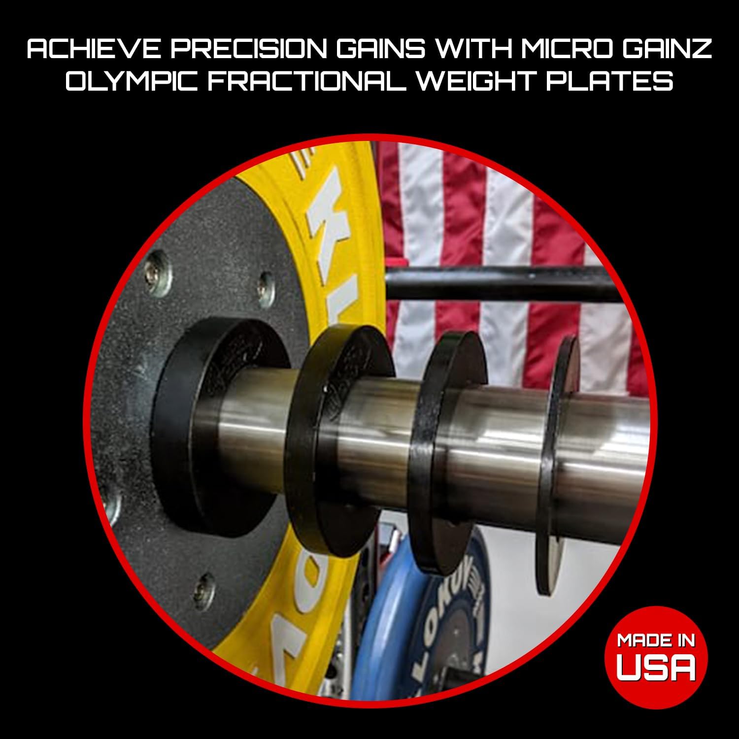 Gainz Calibrated Fractional Weight Plates Set - 8 Piece Olympic Weight ...