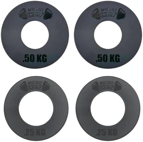 Gainz Olympic Kilogram Fractional Weight Plate Set of 4 Steel Plates ...