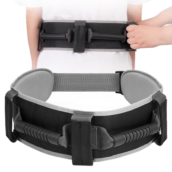 Gait Belt, Adjustable Gait Transfer Belt with 7 Handles, Standing Aids ...