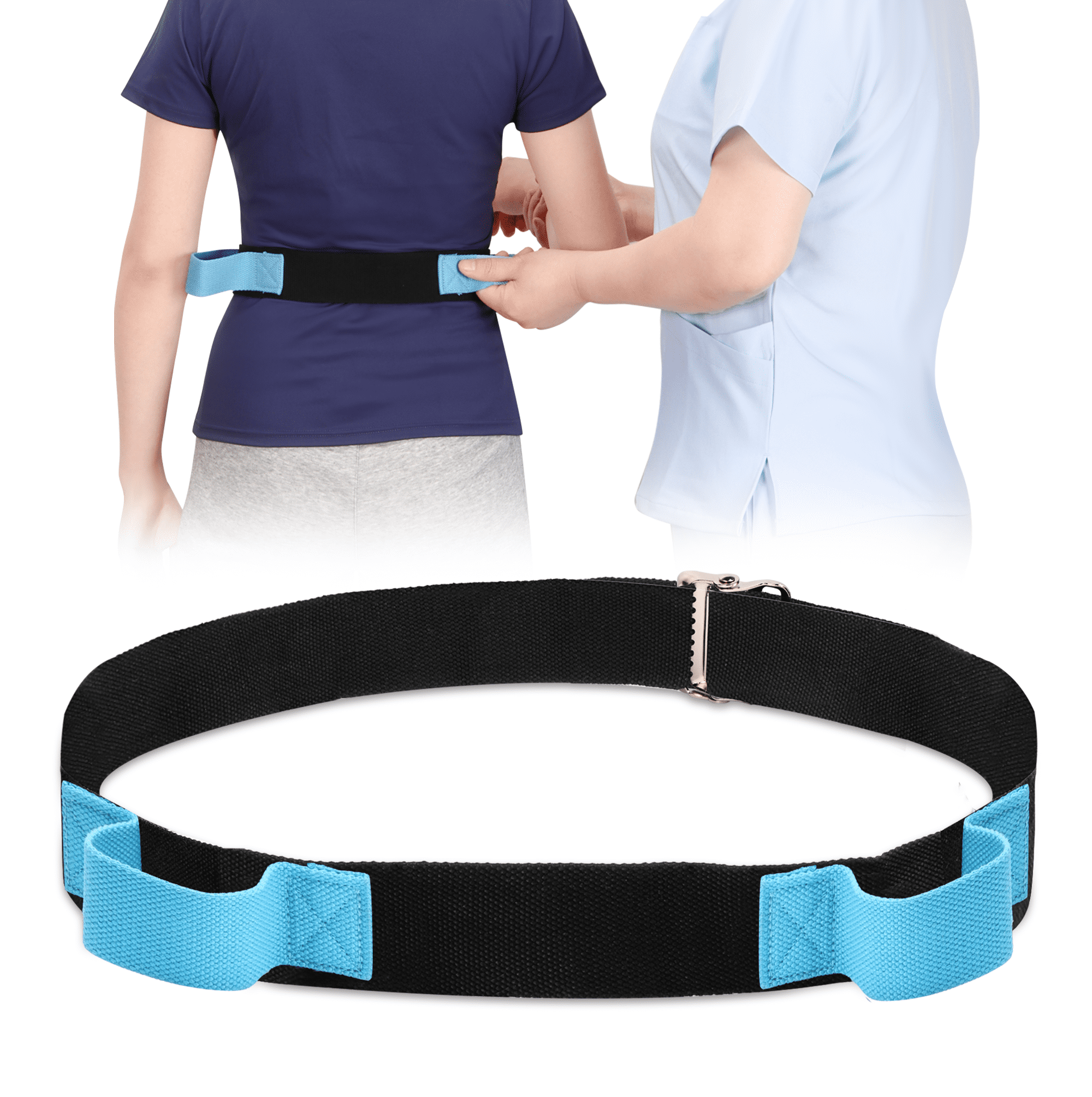 Gait Belt Transfer Belts with 2 Handles Safety Gate Belt with Quick ...