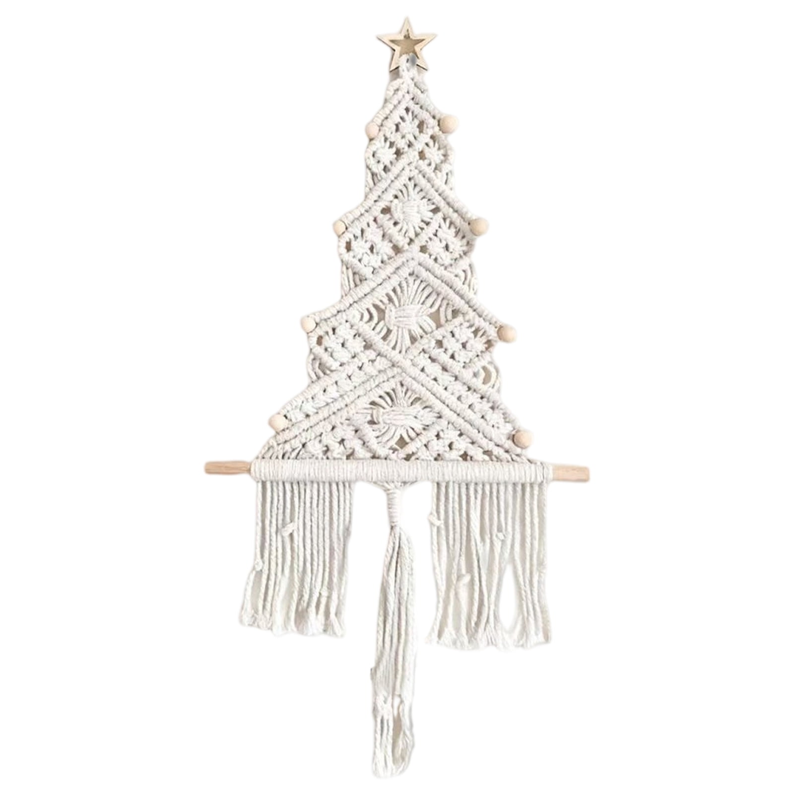 Gaiwos Christmas Tree Wall Hanging Decor 24 inches, Handmade Macrame ...