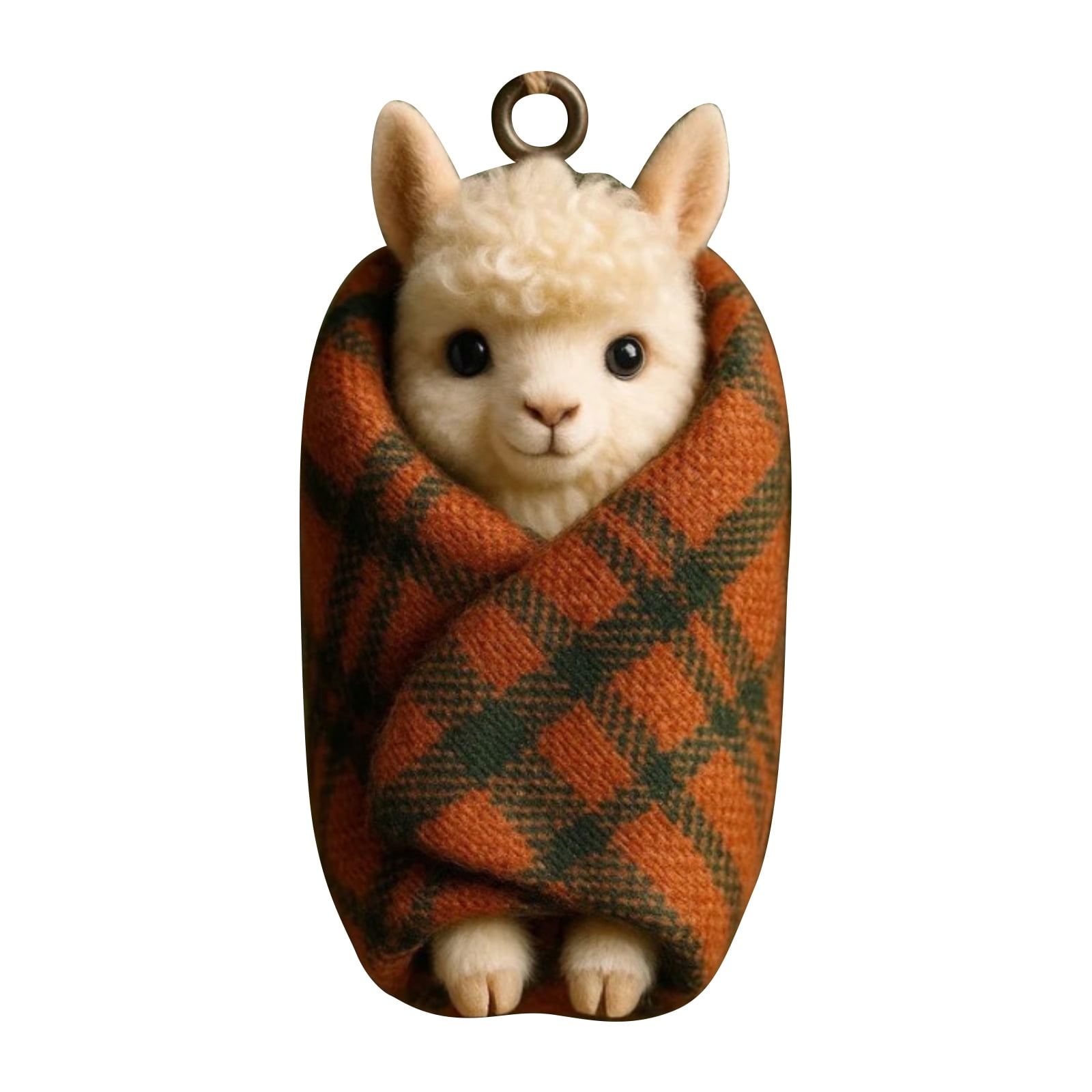 Gaiwos Cozy Wrapped Critters Ornament 3.15 inches, 2D Acrylic Cozy ...