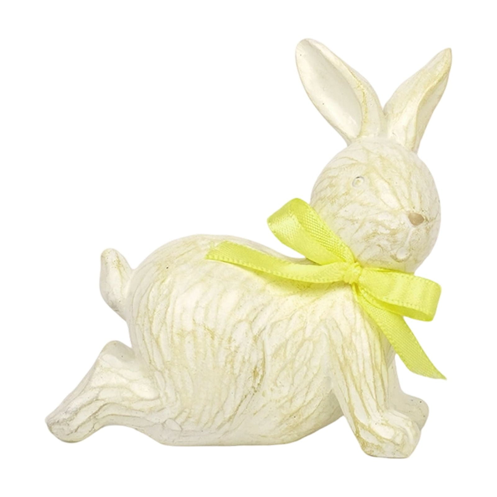 Gaiwos Easter Bunny Figurines 3.5 inches, Hand-Painted Resin Yellow ...