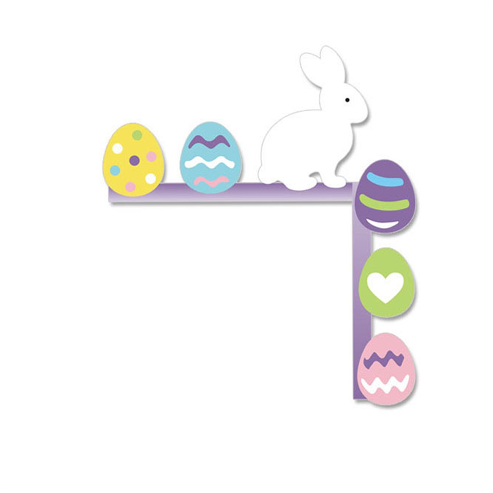 Gaiwos Easter Door Corner Decorations 7.8 inches, Wooden Door Bunny and ...