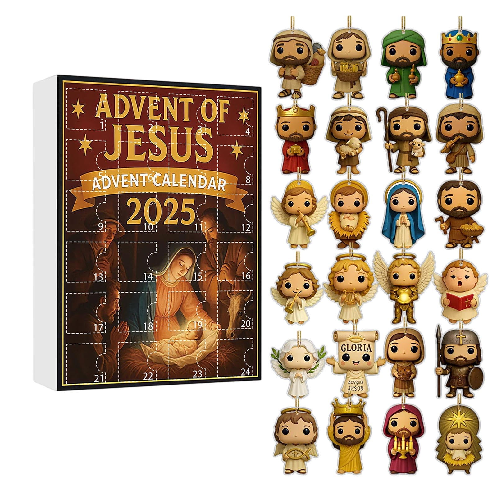 Gaiwos Jesus Advent Calendar 2025, Nativity Scene Countdown To ...