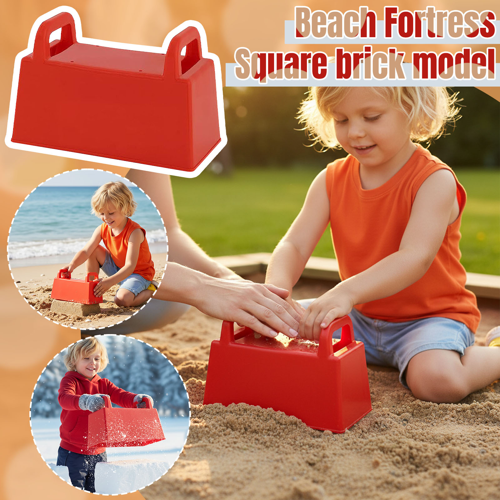 Gaiwos Snow Brick Maker Igloo Fort Block 9.8 inches, Sandbox Beach Sand ...