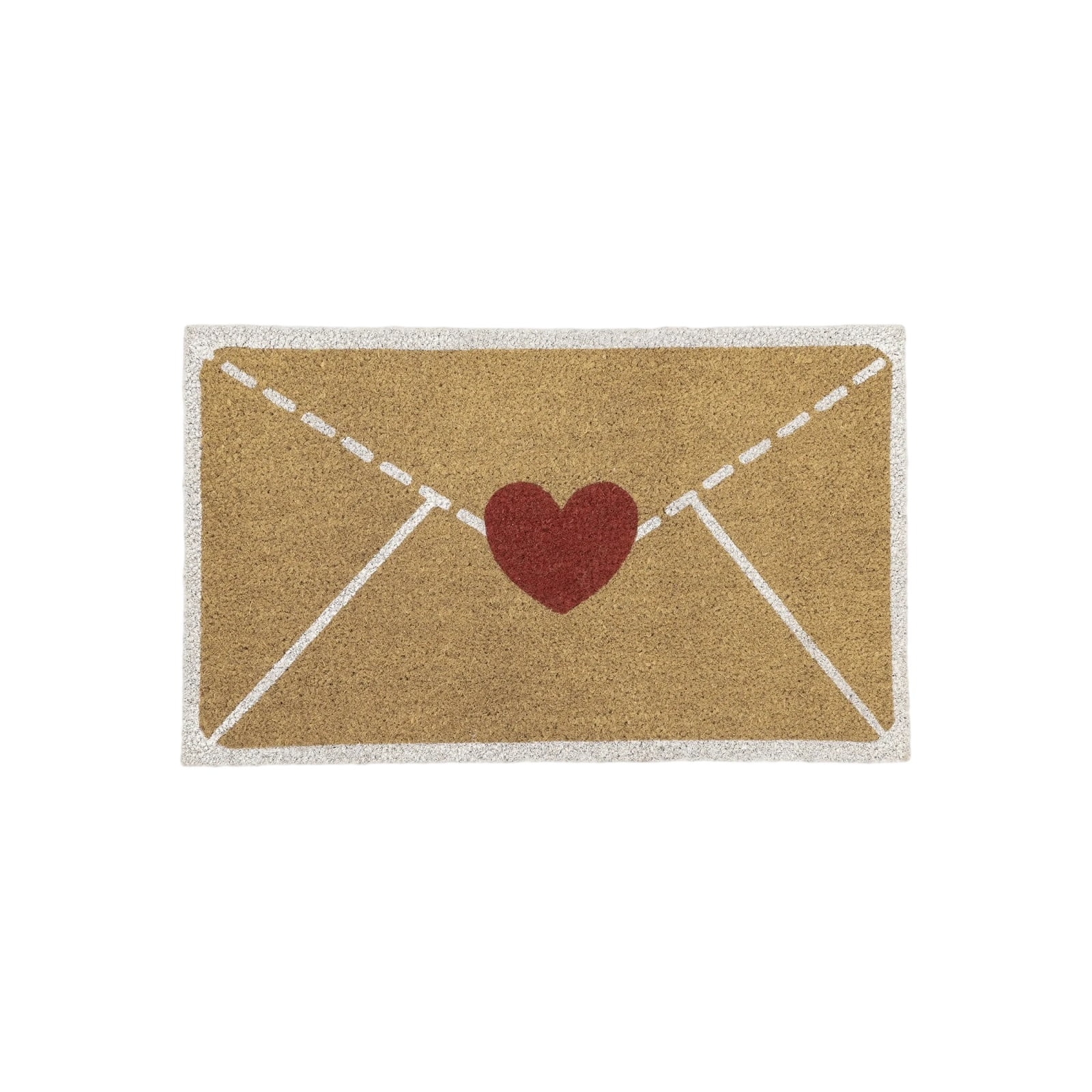 Gaiwos Valentine's Day Heart Envelope Doormat, Artificial Coir Door Mat ...