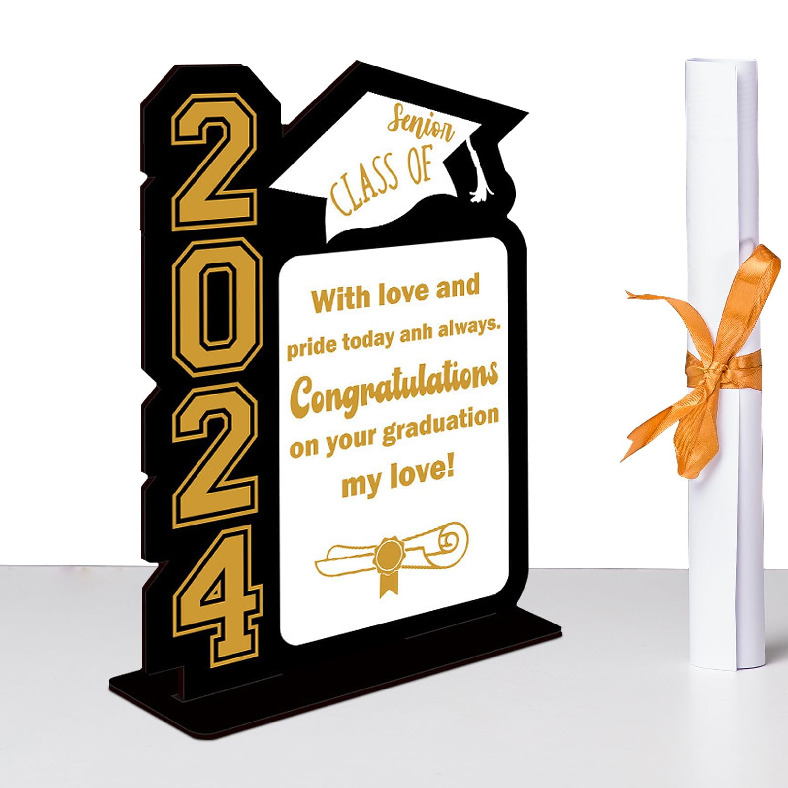 Gala Party 2024 Graduation Centerpieces Congratulations - Wooden ...