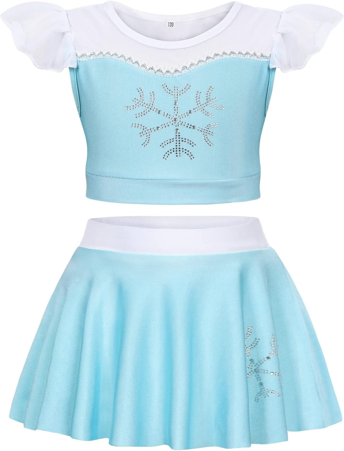 GalaGarb Girls Princess Two Piece Swimsuit Kids Bathing Suits Ruffles ...