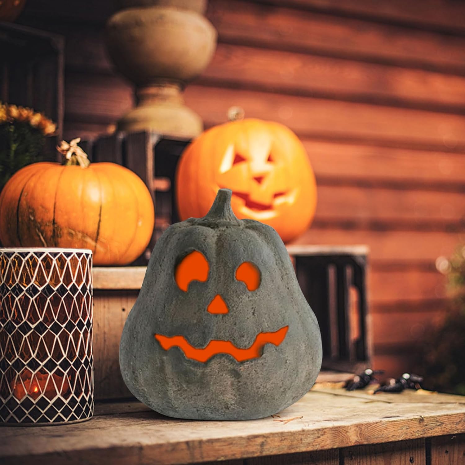 GalaZip Pumpkin Halloween Decorations - Handmade Pumpkin Jack O ...
