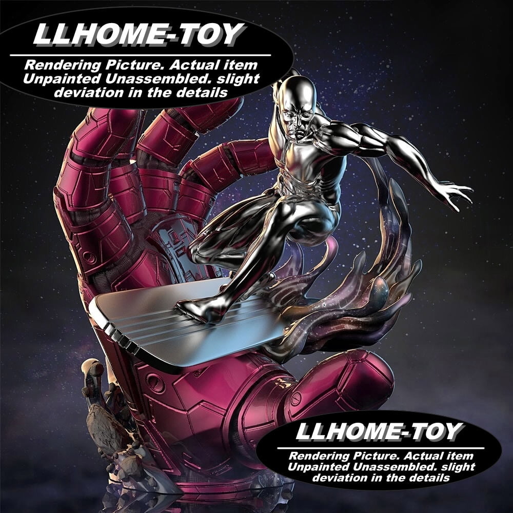 Galacta Silver Surfr Resin 1:8 27cm Model Kit Unpainted 3d Print GK ...