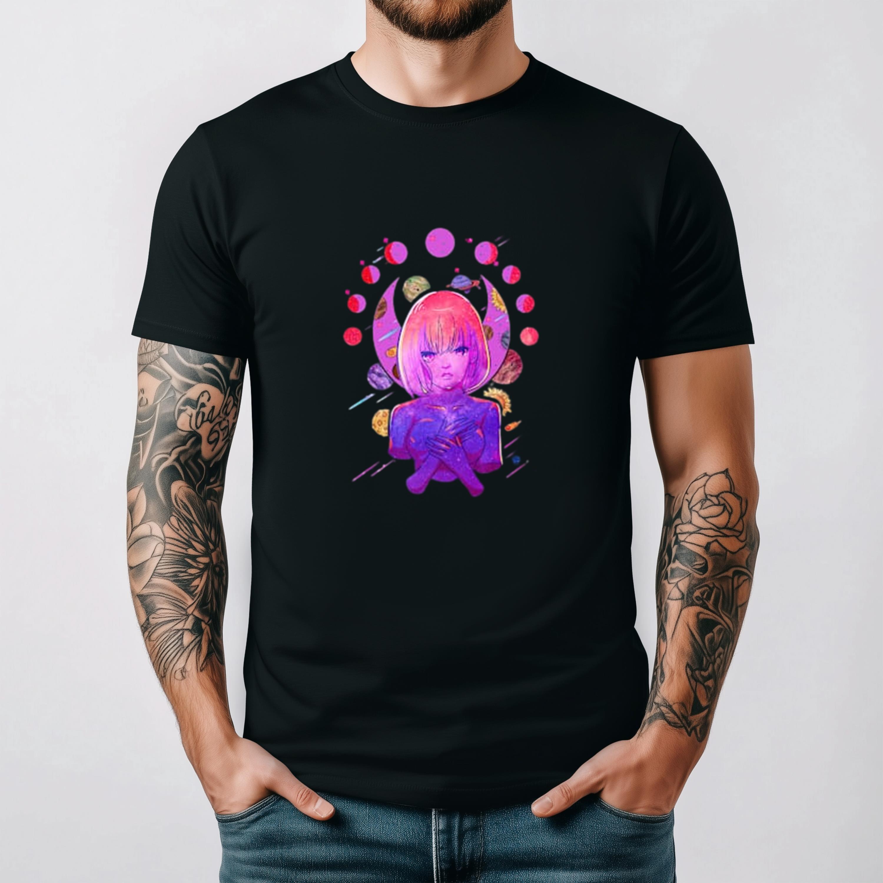 Galactic Celestial Princess Manga Anime Girl Goth Unisex T-Shirt up to ...