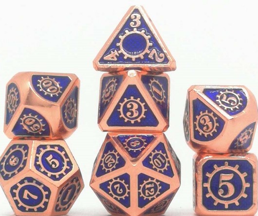 Galactic Dice Premium Dice Sets - DG-Gear Dice Blue & Copper (Ver 2 ...