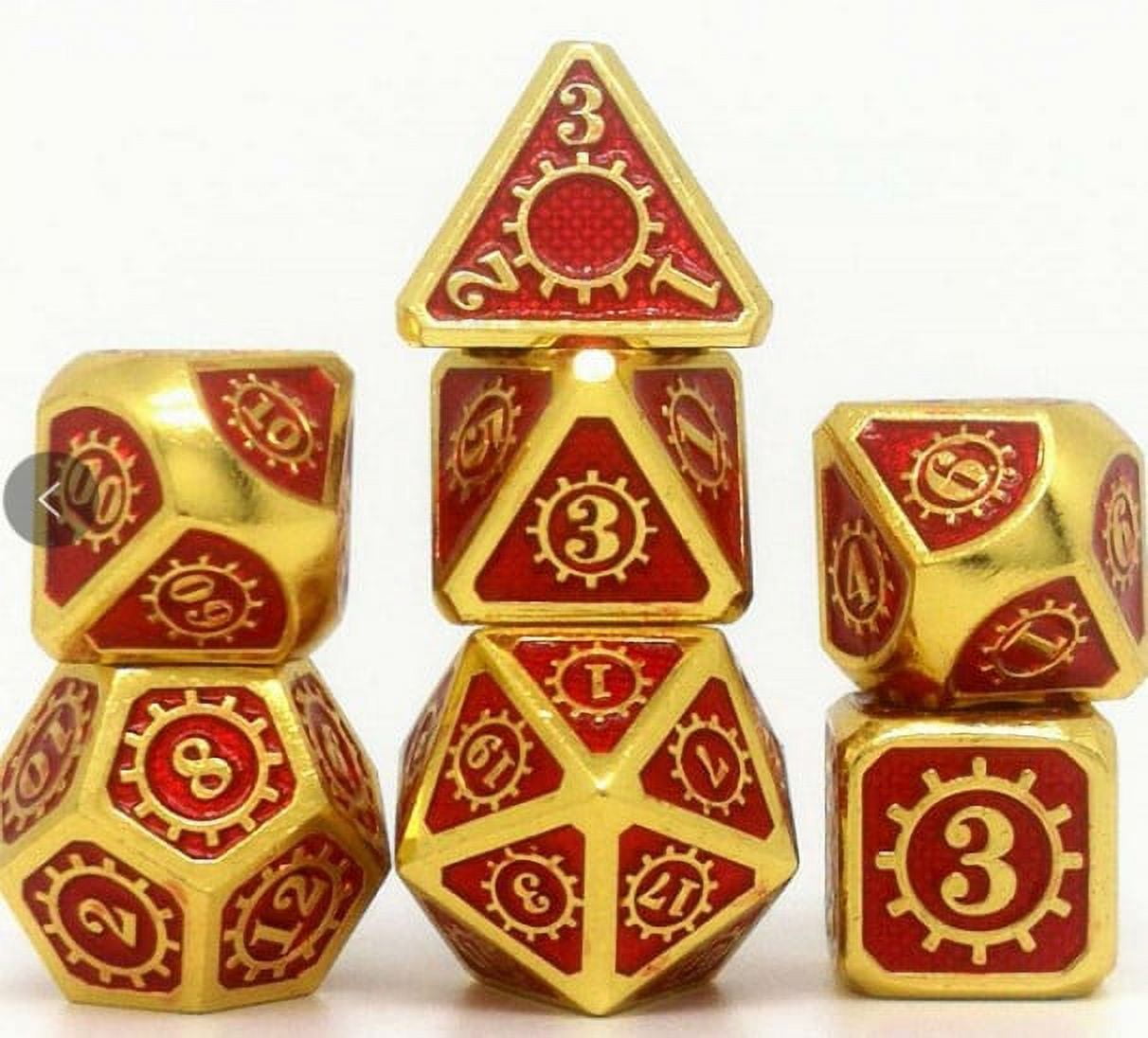 Galactic Dice Premium Dice Sets - DG-Gear Dice Red & Gold (Ver 1) Set ...