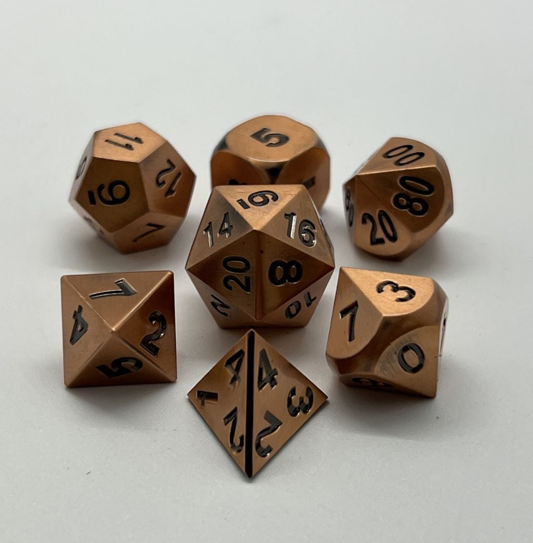 Galactic Dice Premium Dice Sets - NF Dice Copper & Black (Ver 33) Set ...