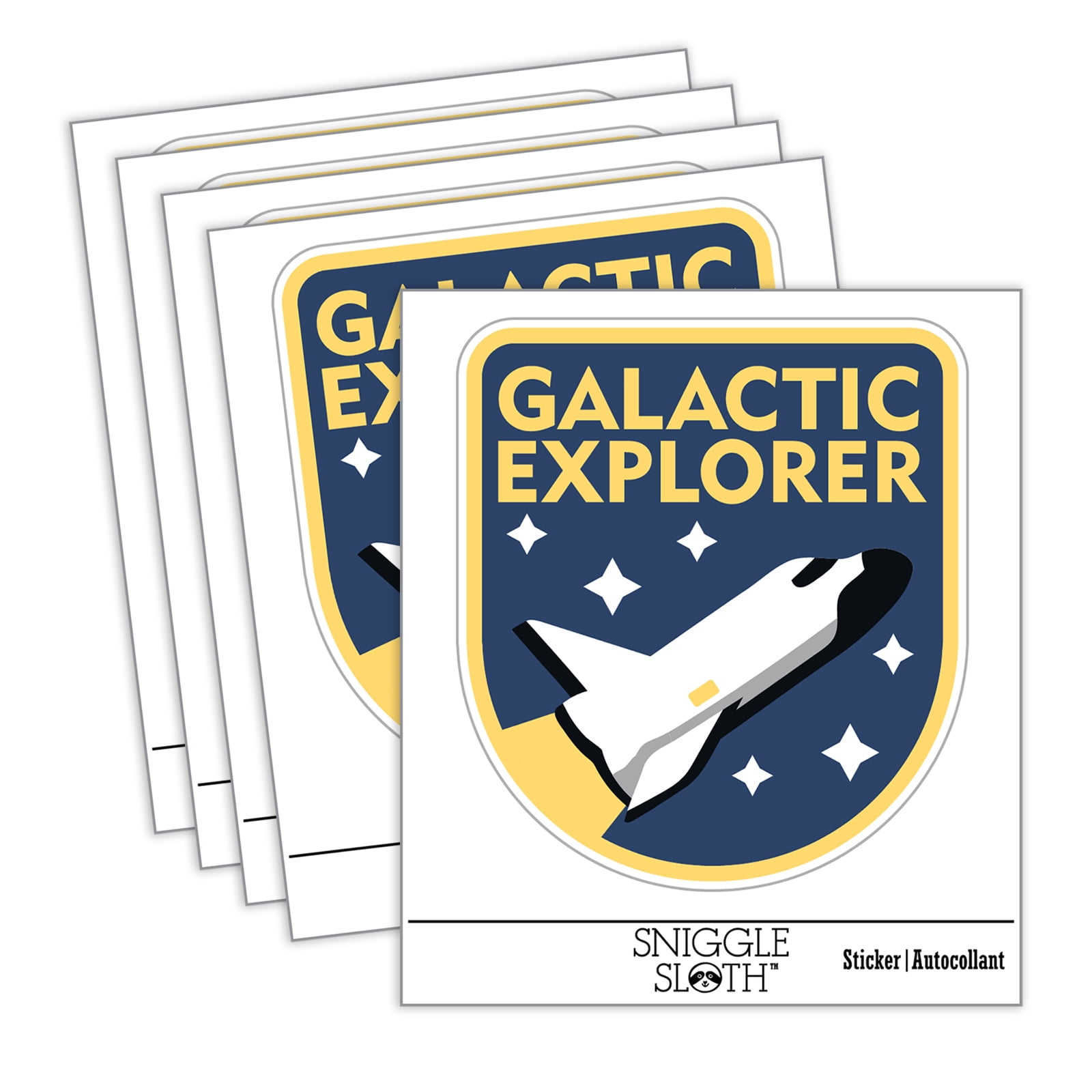 Galactic Explorer Space Ship Shuttle Stars Car Window Bumper Water ...