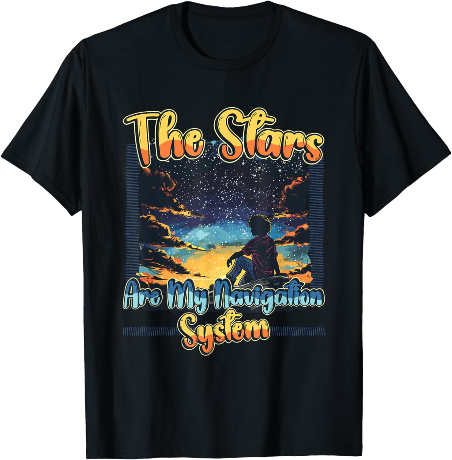 Galactic Explorer Star Watching Astronomer Stargazing Short T-Shirt ...