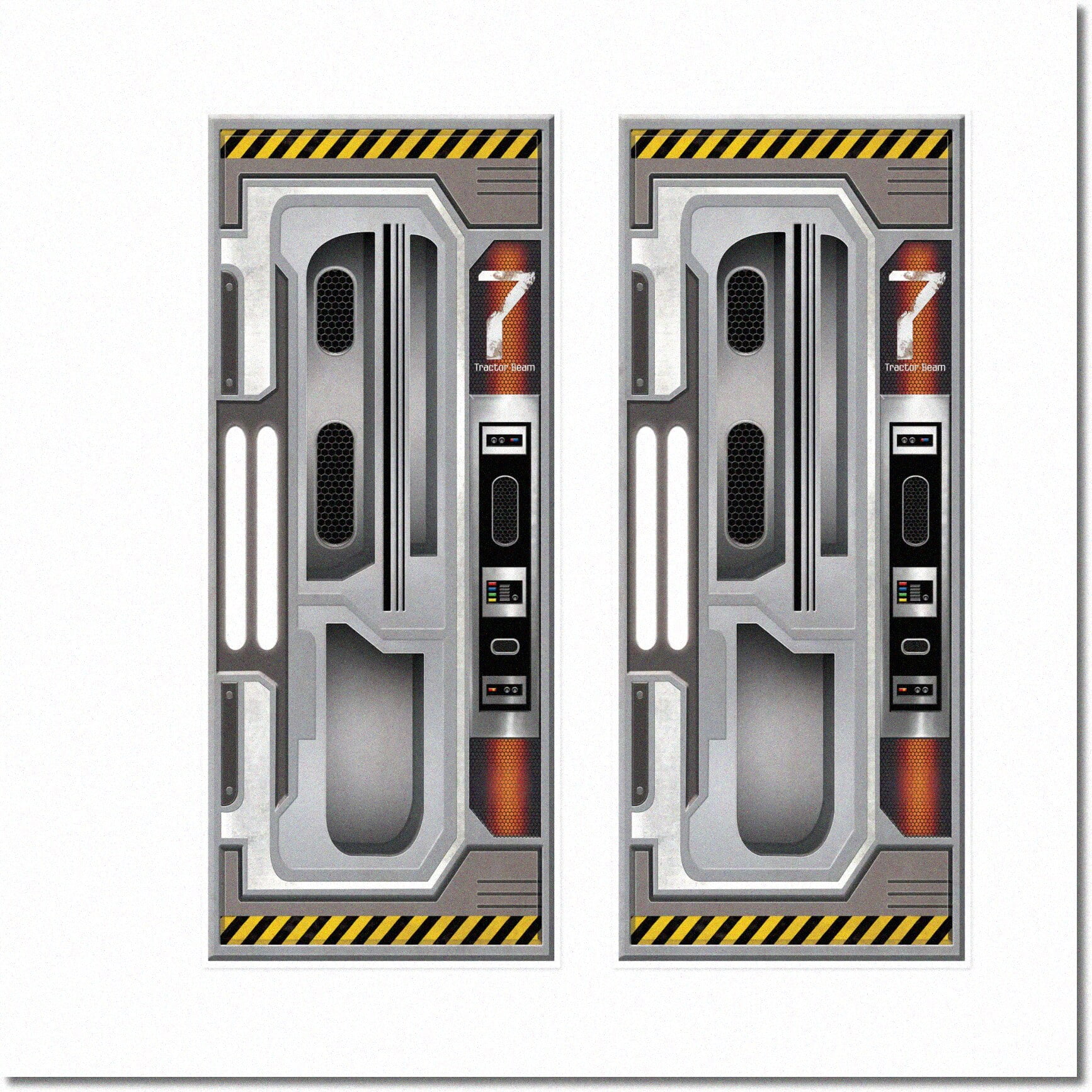 Galactic Gateway Door Decor - Set of 2 | Futuristic Space Party ...