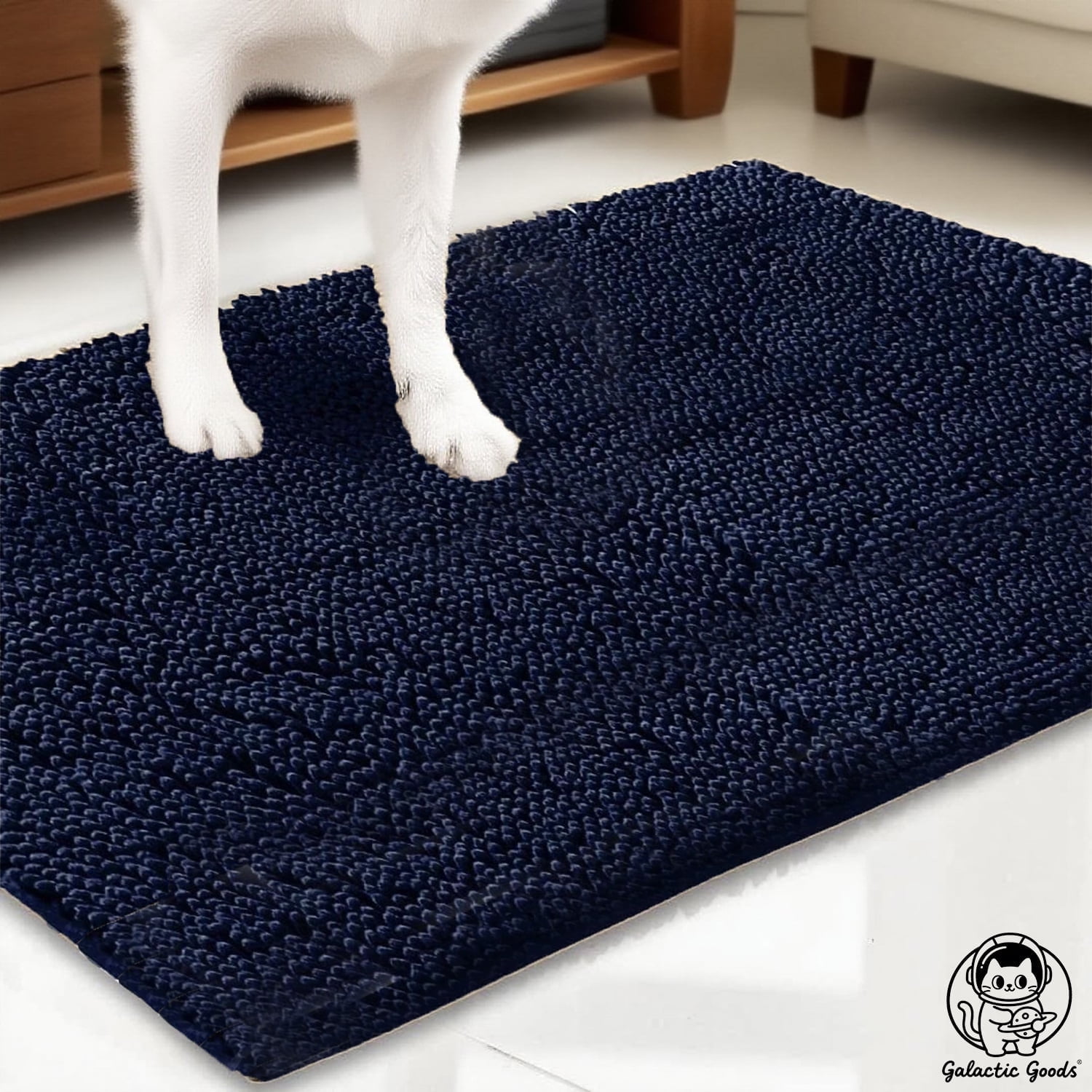 Galactic Goods Muddy Absorbent Microfiber Door Mat and Pet Rug, Non ...