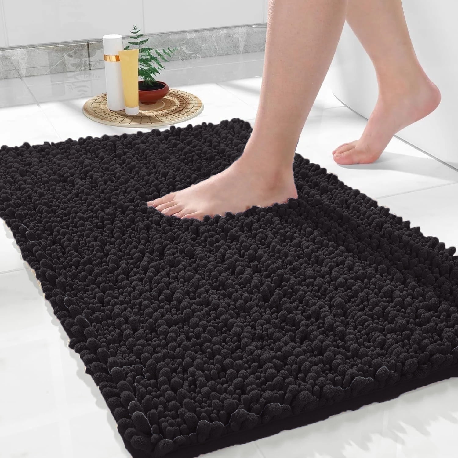 MK Gdledy Bathroom Rug Mat, Extra Soft Non Slip Absorbent Water Bath ...