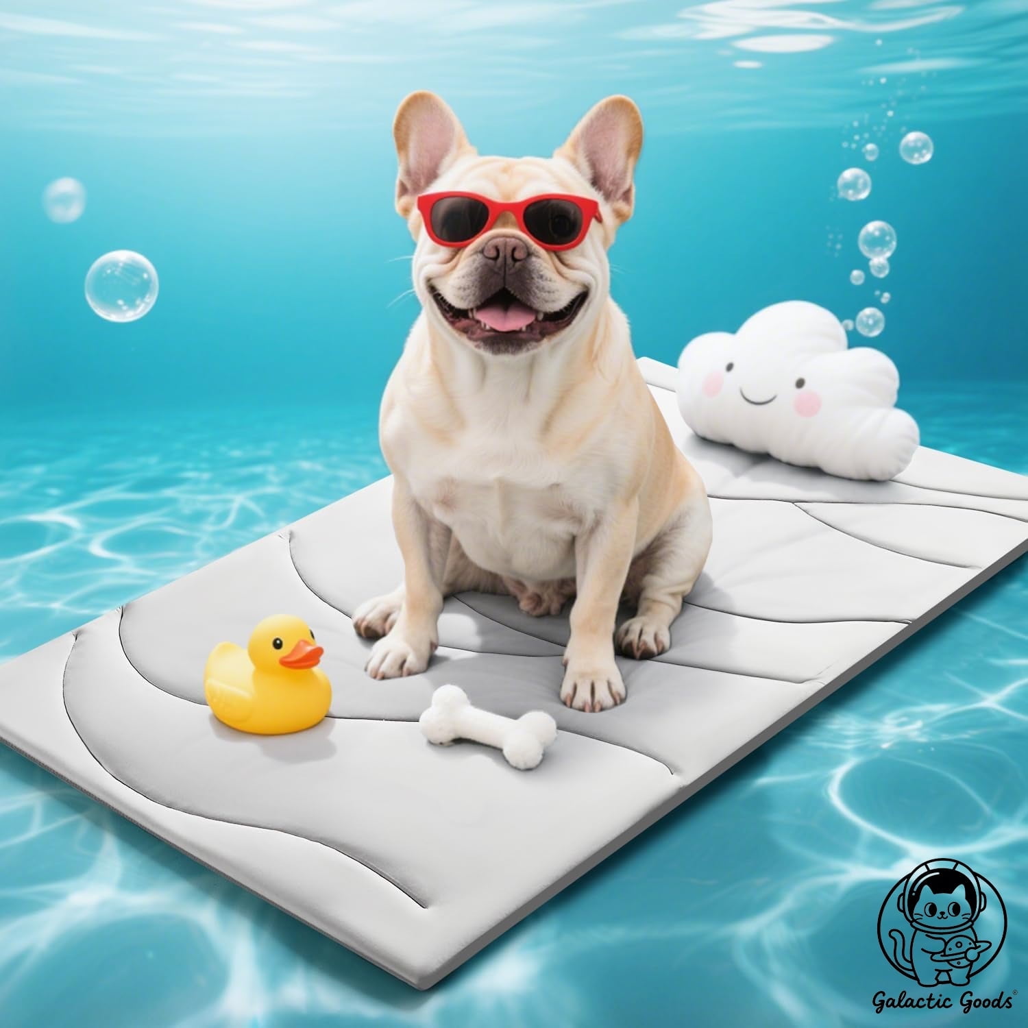 Galactic Goods-Dog Cooling Mat, Reversible Self-Cooling Mat for Medium ...