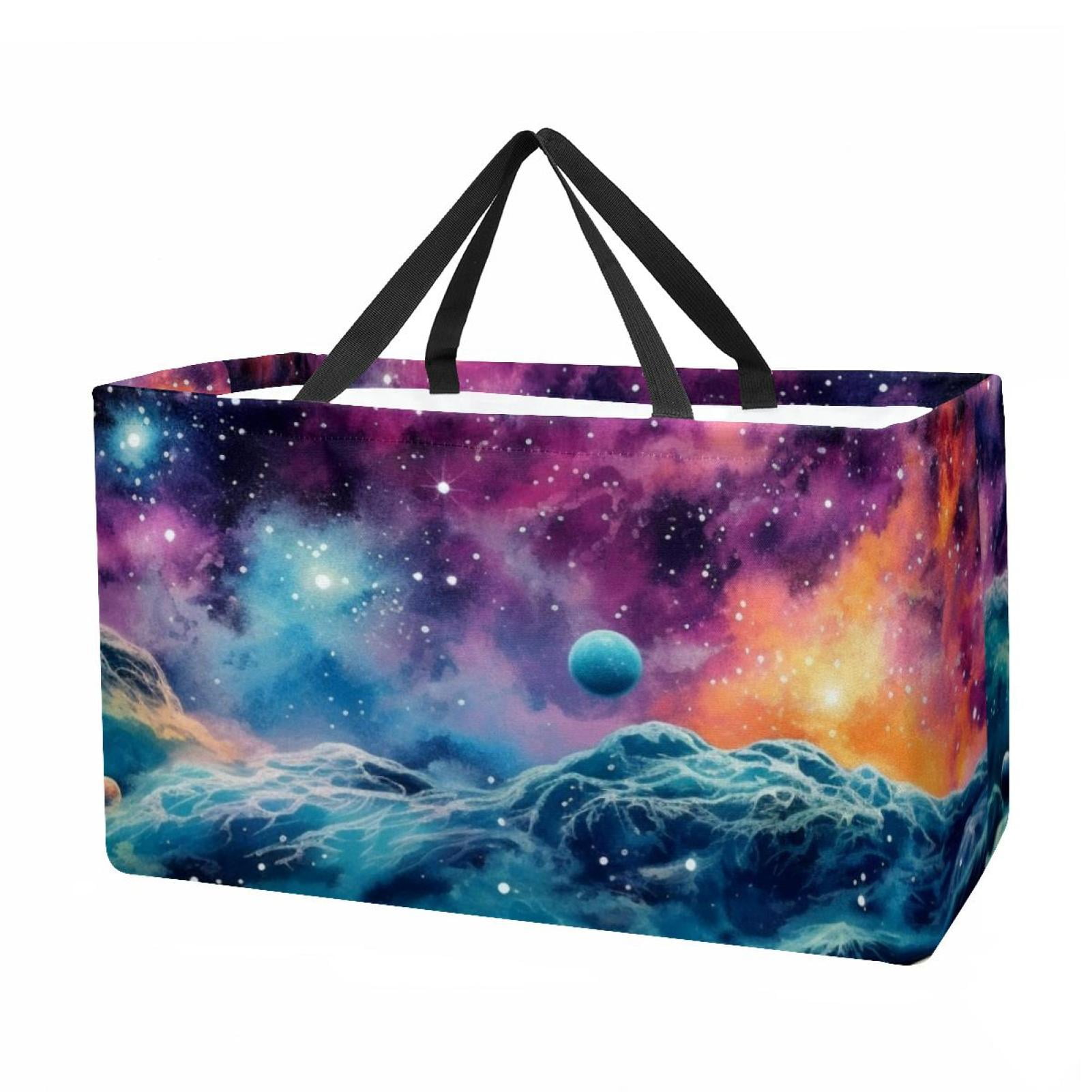 Galactic Planet Large Capacity Reusable Foldable Oxford Cloth Tote Bag ...