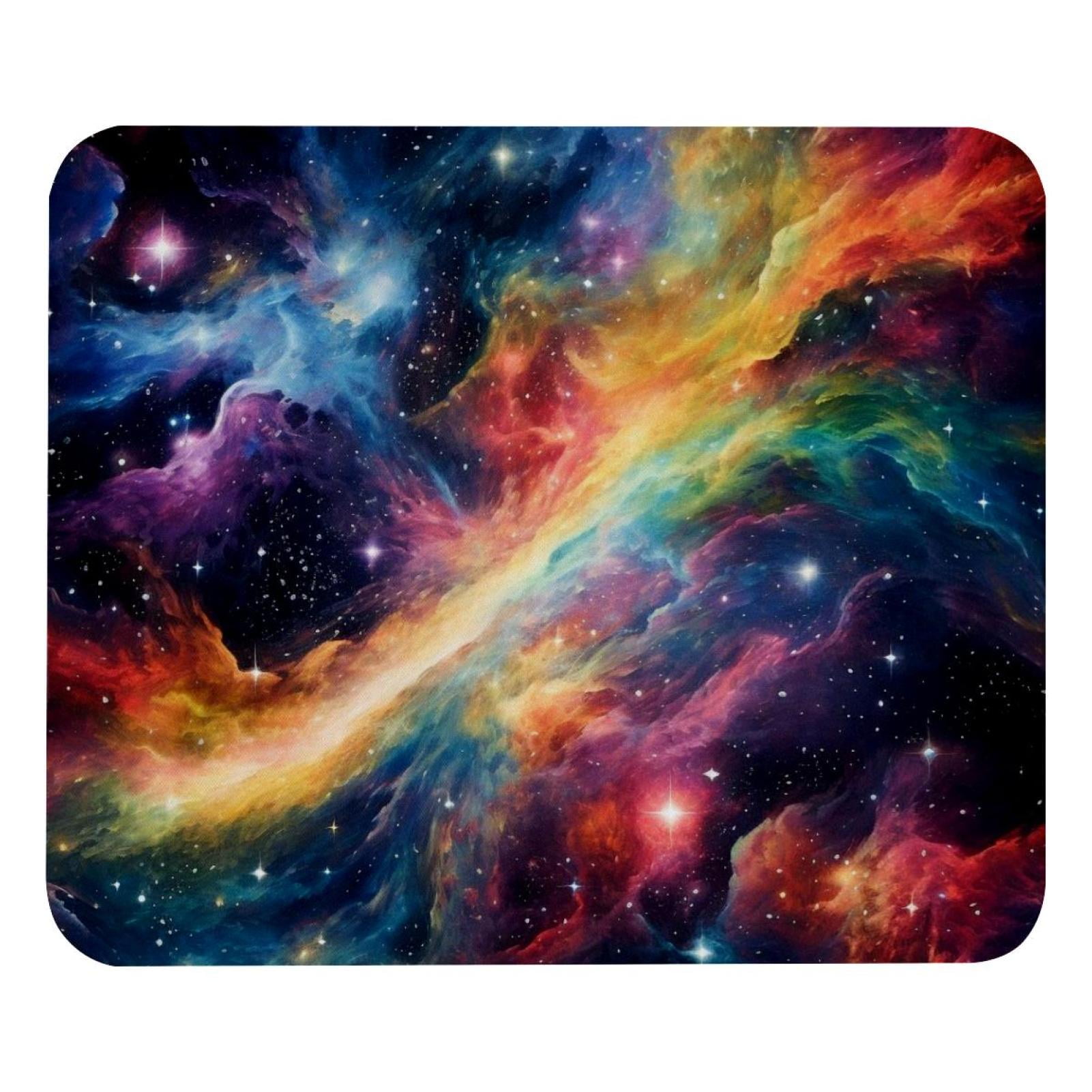 Galactic Space 8.3x9.8 Inch Square Non-Slip Rubber Bottom Mouse Pad ...