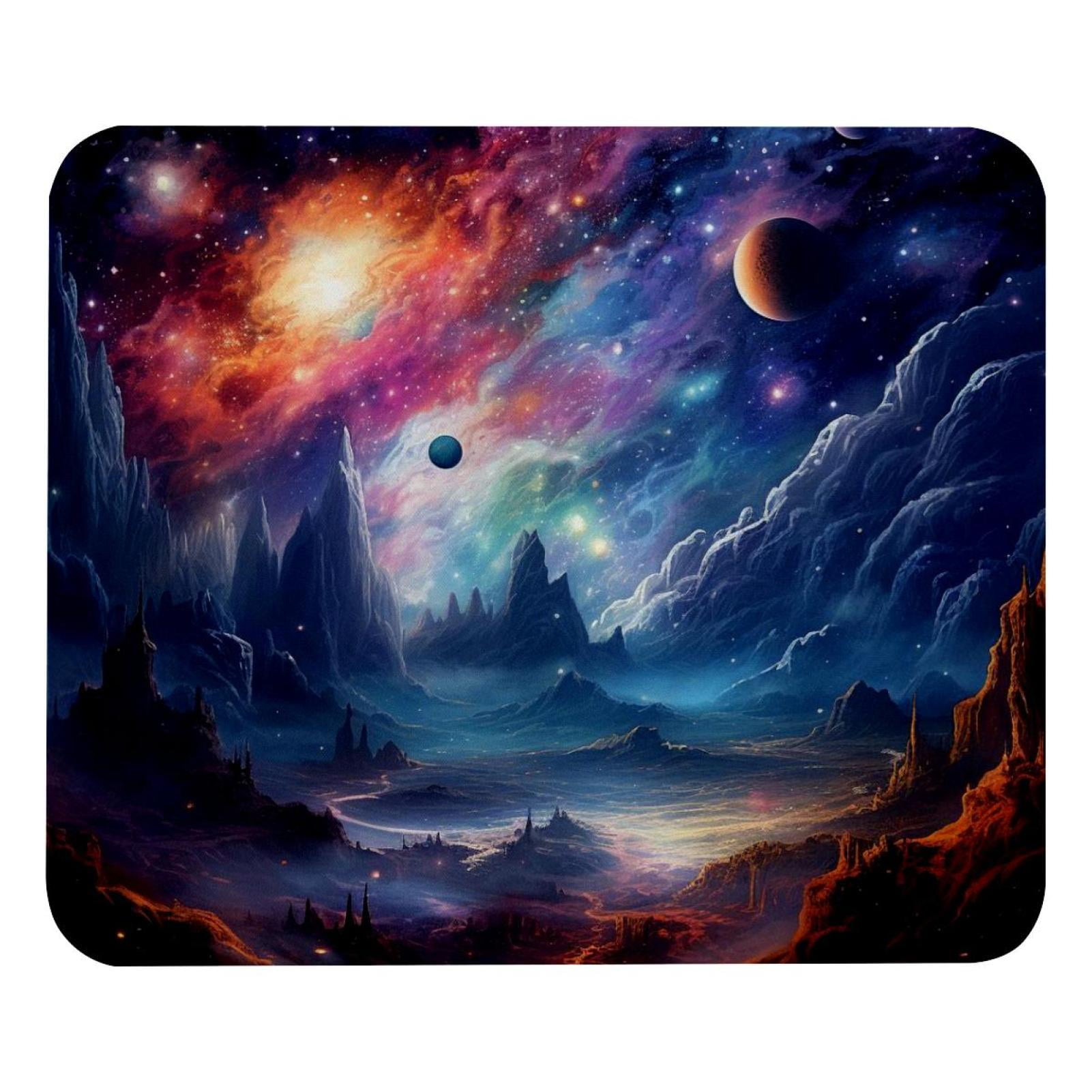 Galactic Space 8.3x9.8 Inch Square Non-Slip Rubber Bottom Mouse Pad ...