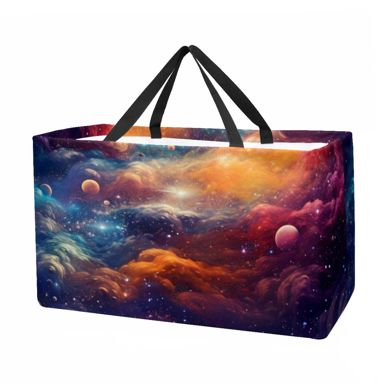 Galactic Space Collapsible Oxford Cloth Storage Bin: Reusable, Foldable ...