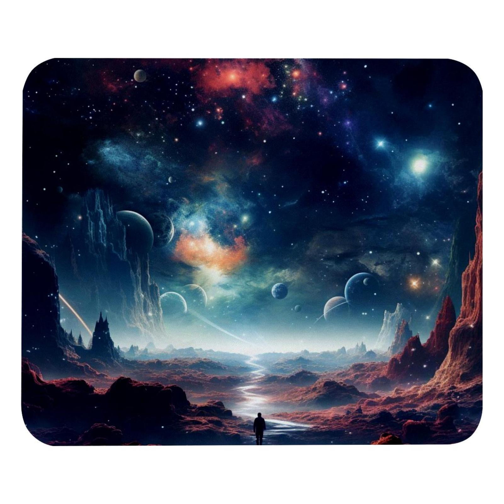 Galactic Space Gaming Mouse Pad Desk Mat Desk Pad, Non-Slip Rubber ...